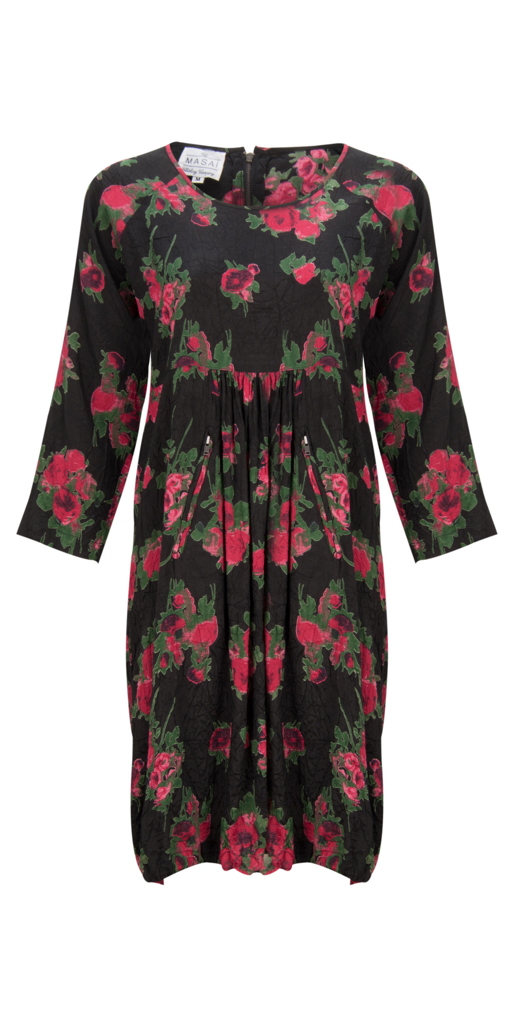 Masai Clothing Gulna Fitted Tunic` in 661-Heart Red Print