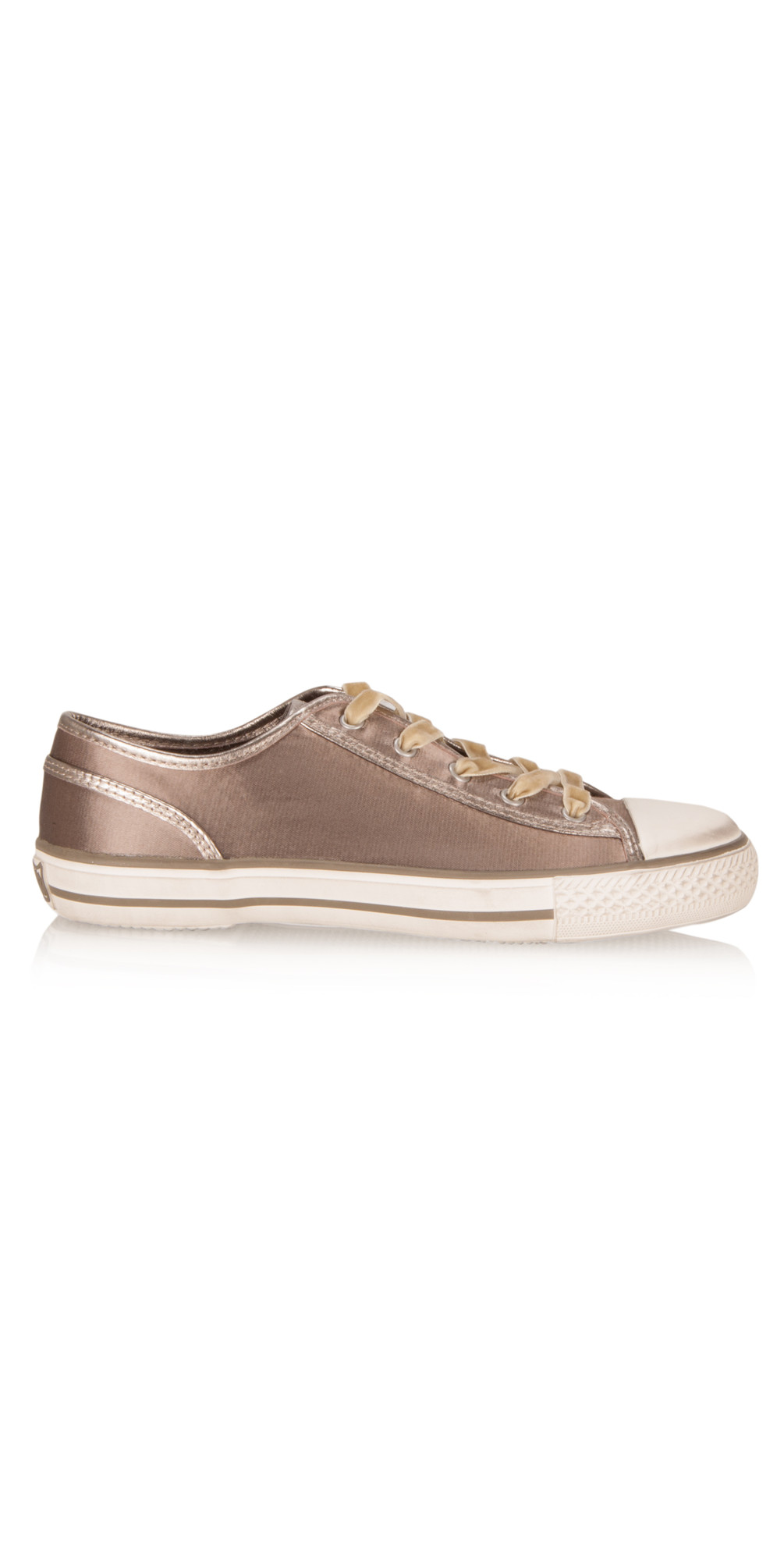Ash NEW - Viper Lace Up Trainer Shoe in Taupe