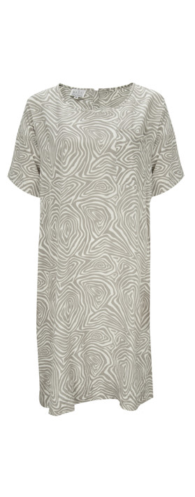 Masai Clothing Nanu Dress in Khaki Print