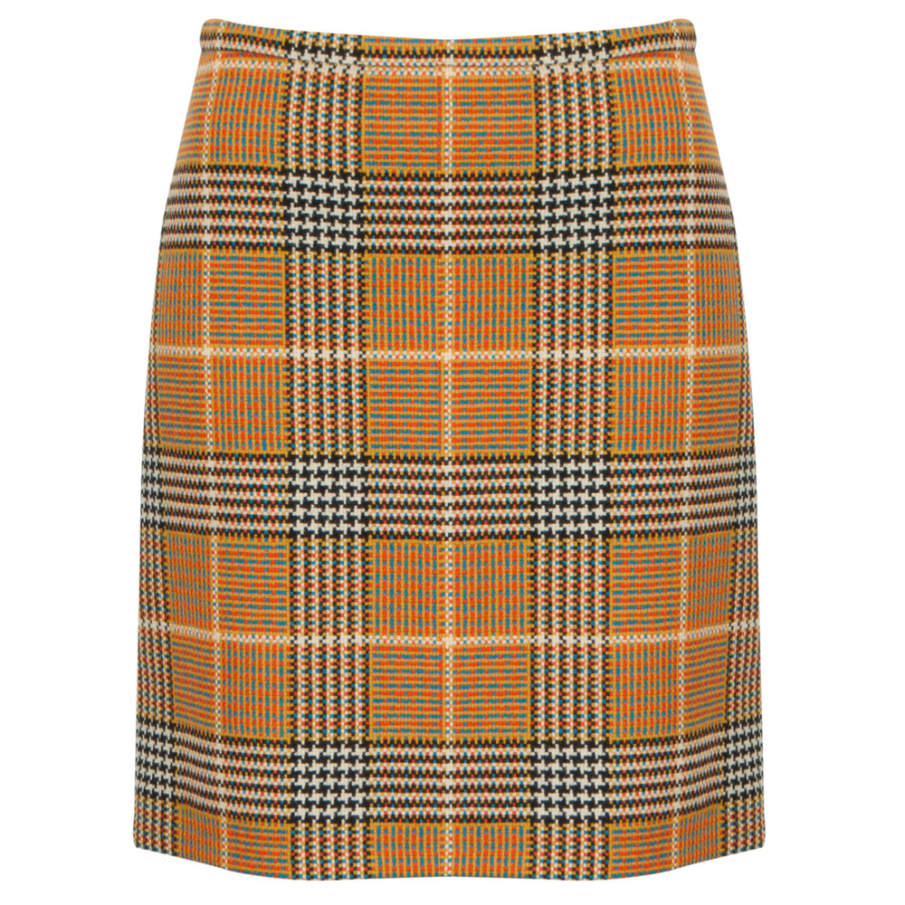 Avoca Chess Short Skirt in Brights
