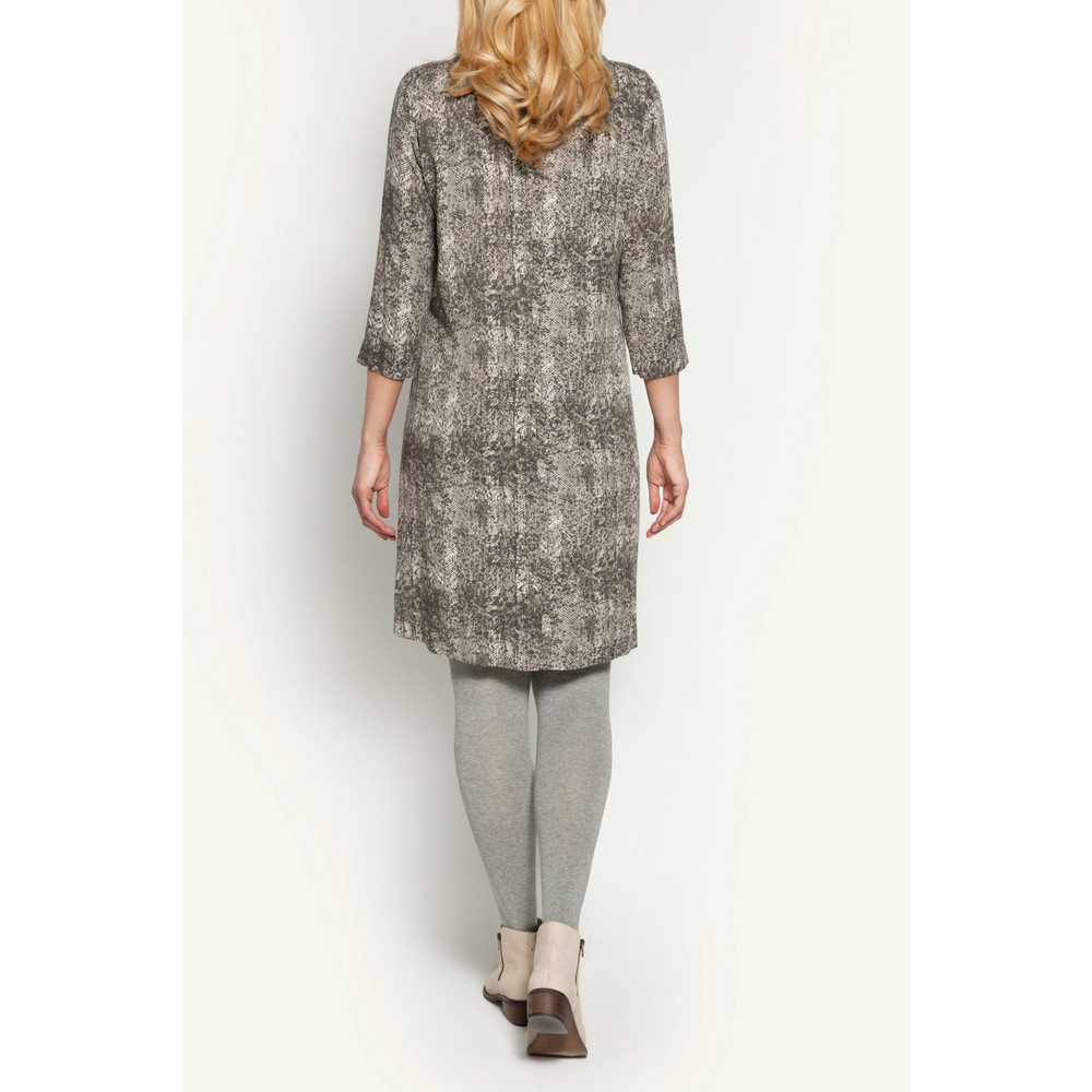 Sandwich Clothing Herringbone Dress in Washed Steel