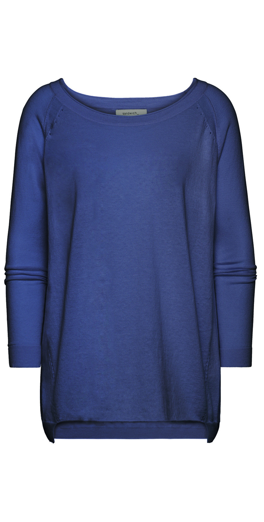 Sandwich Clothing Relaxed Marine Pullover in Marine Blue