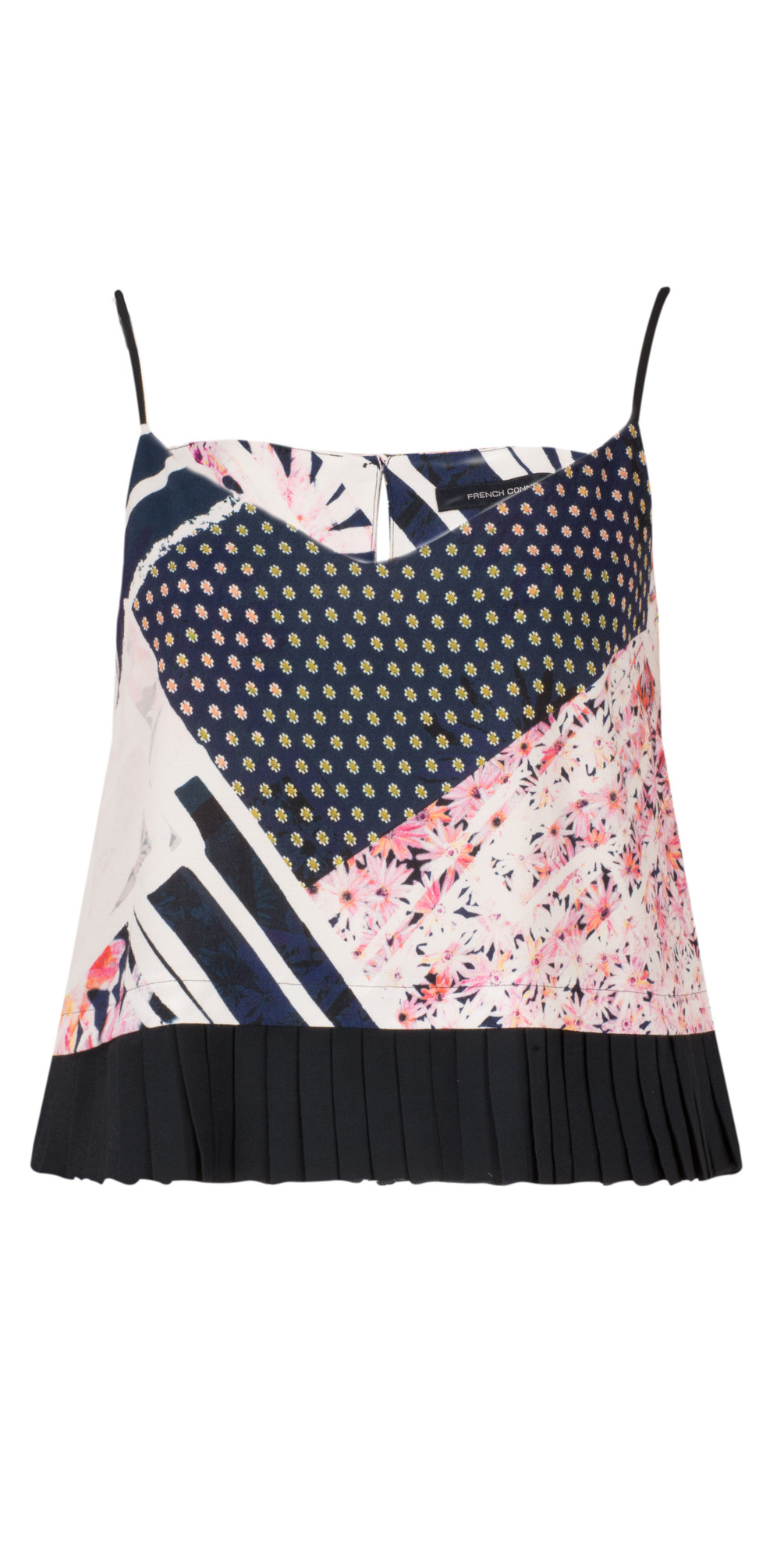 French Connection Samba Avenue Floral Camisole in Utility Blue Multi