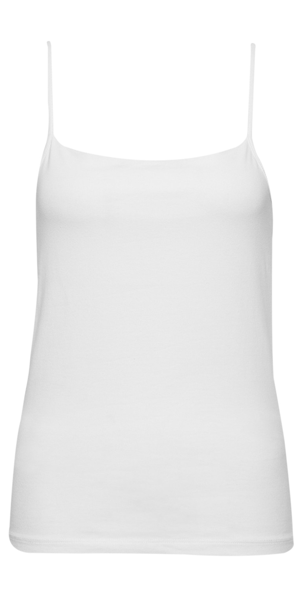 Great Plains Classic Cotton Lycra Camisole in White