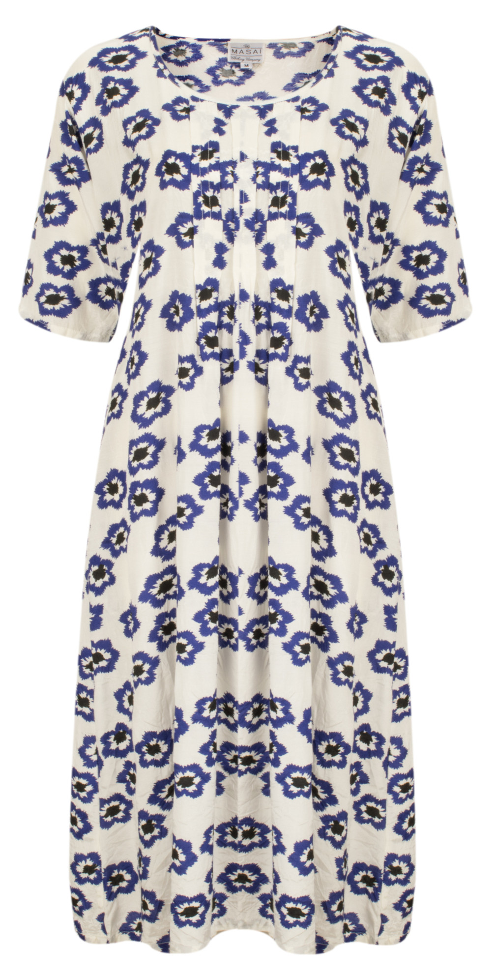 Masai Clothing Floral Print Nani Dress in 221-Sea Island Print