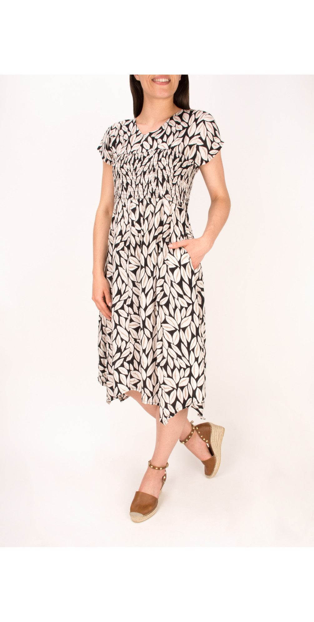 Masai Clothing Nada Dress in 991-Khaki Print