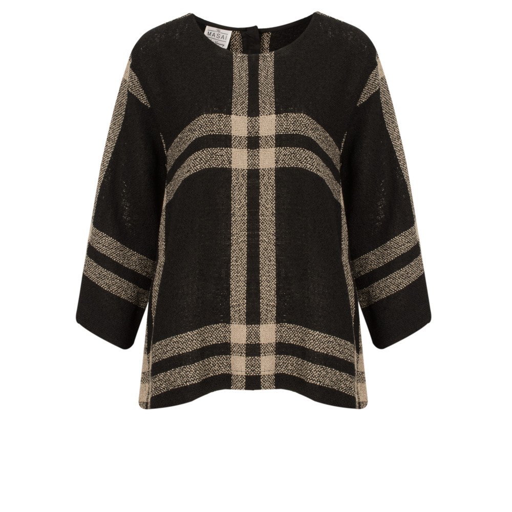 Masai Clothing Basia Top in 991-Khaki Print