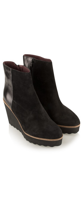 Pedro Anton Maree Wedge Ankle Boot in Black