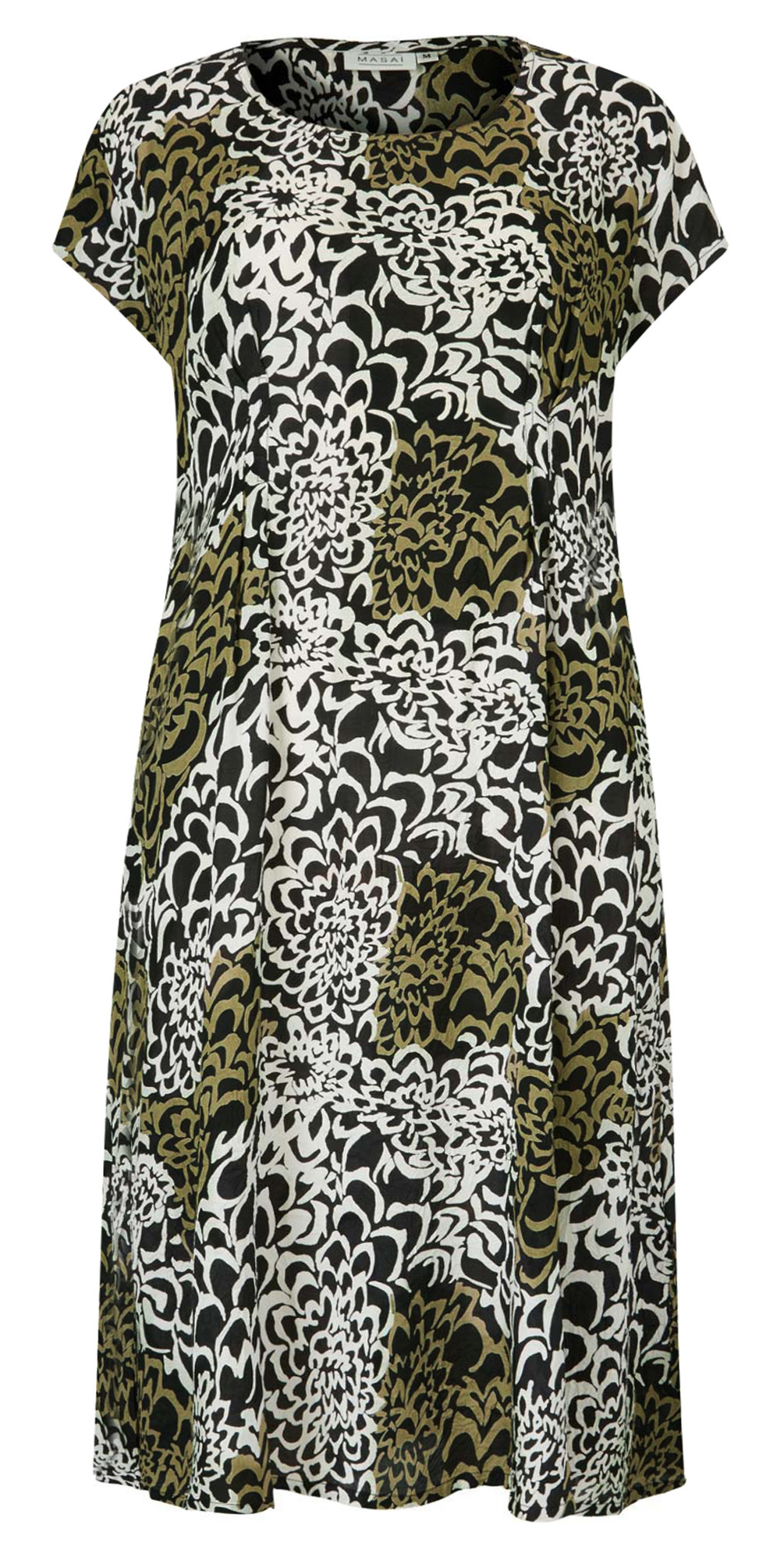 Masai Clothing Nan Floral Print Dress in Sage Org