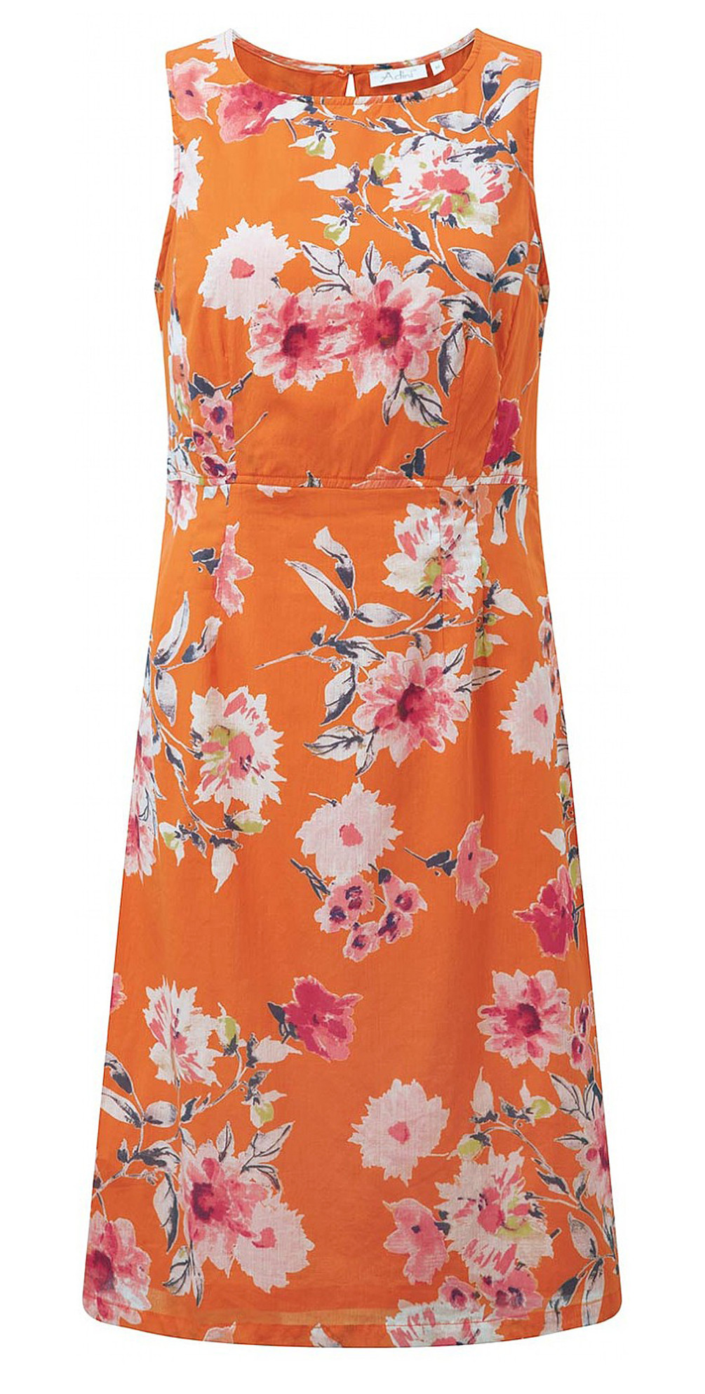 Adini Giselle Print Giselle Dress in Orange