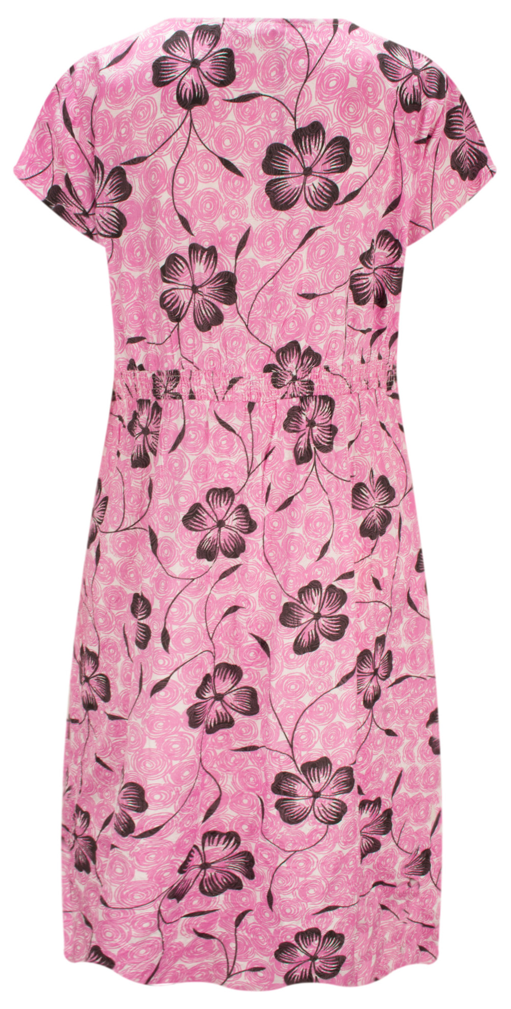 Masai Clothing Floral Nan Dress in Bubblegum Org