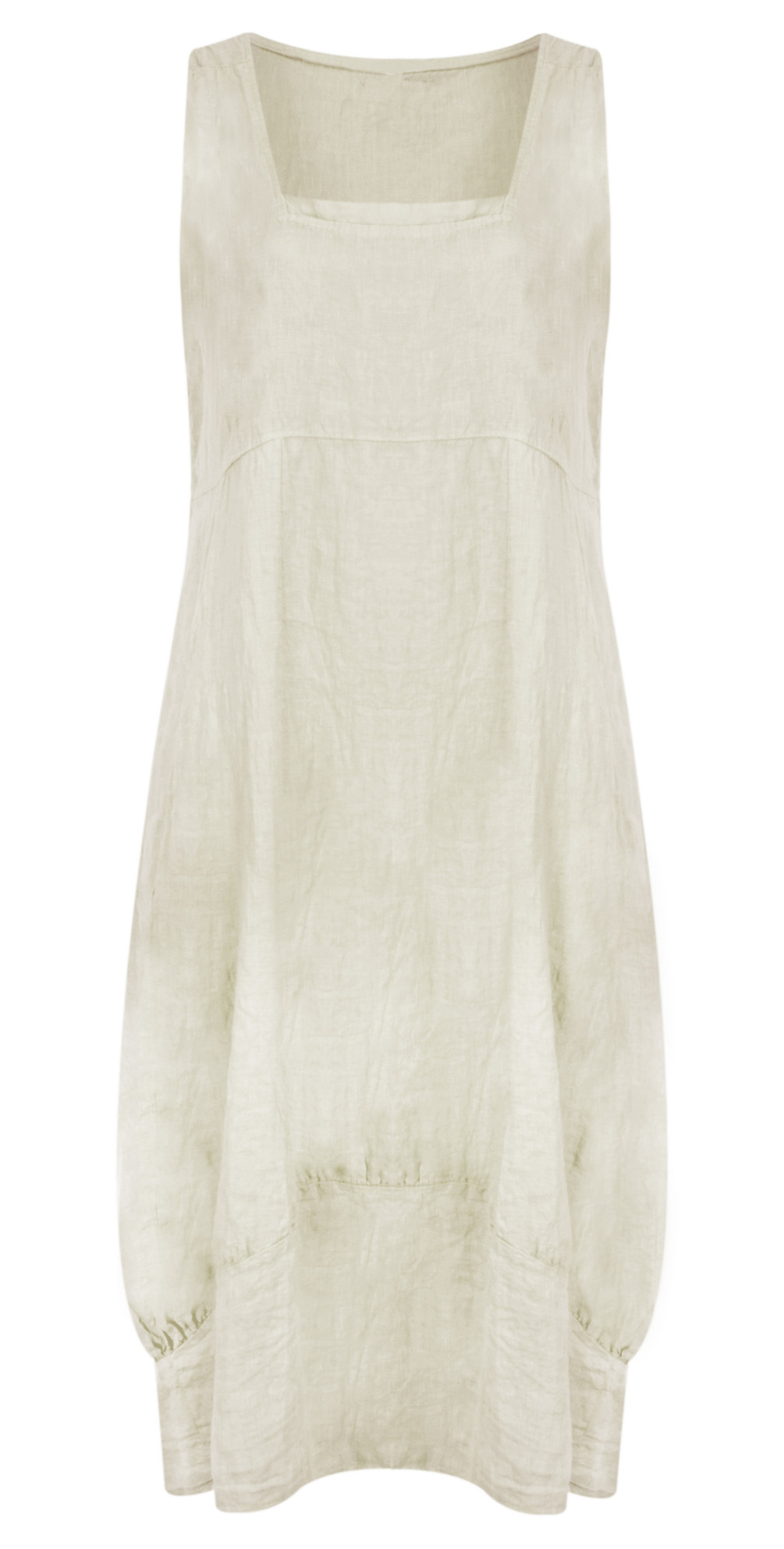 TOC Demelza Linen Dress in Stone