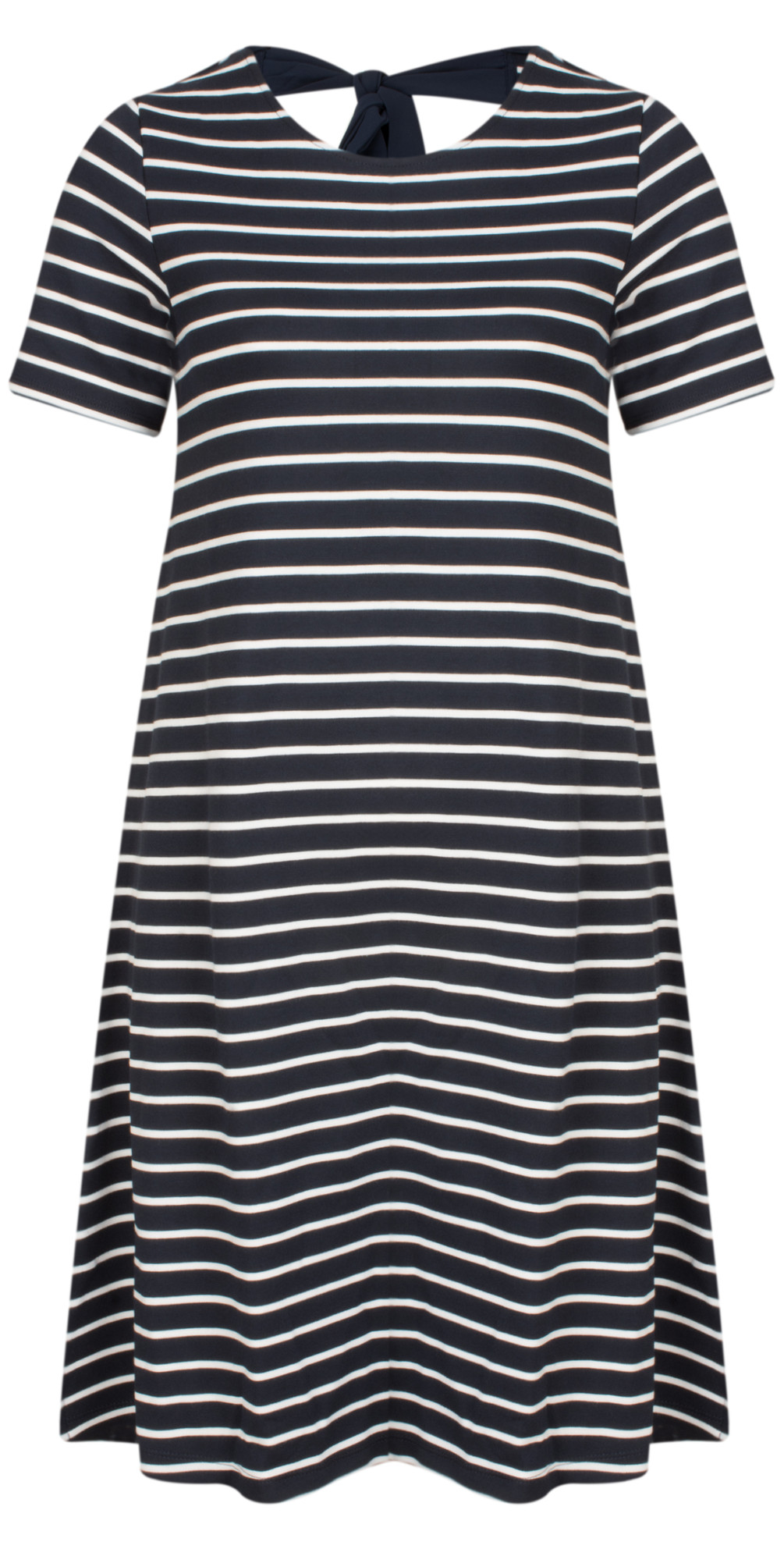 Great Plains Essentials Interlock Dress in Classic Navy/Optic White Stripe