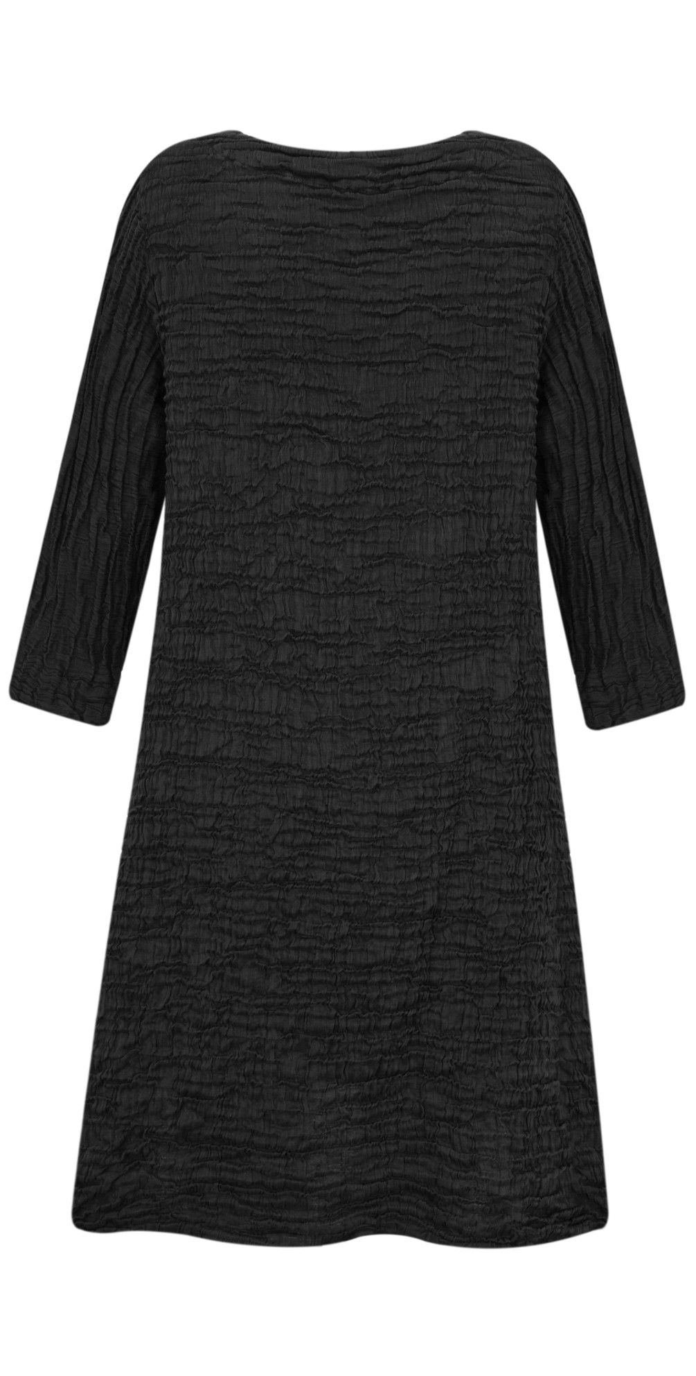 Grizas Laura Crush Linen Tunic in Black