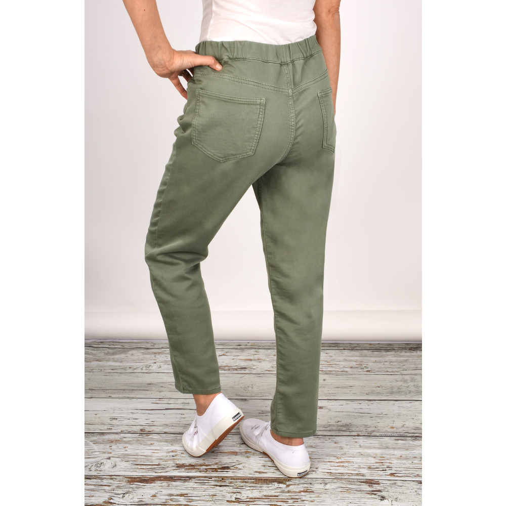 French Connection Lucia Slouch Trouser in Dusty Olive