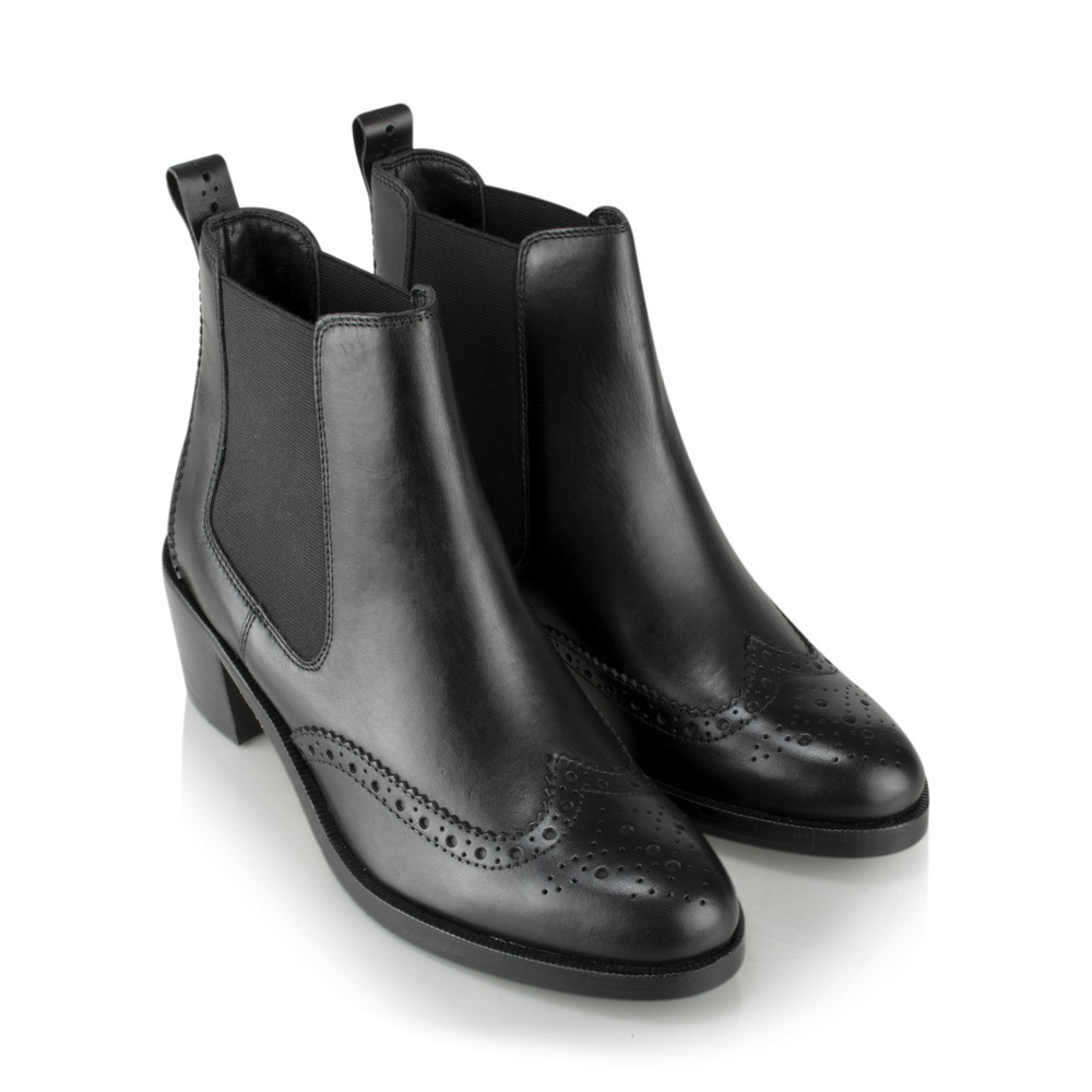 Vanilla Moon Shoes Francy Leather Chelsea Boot in Black