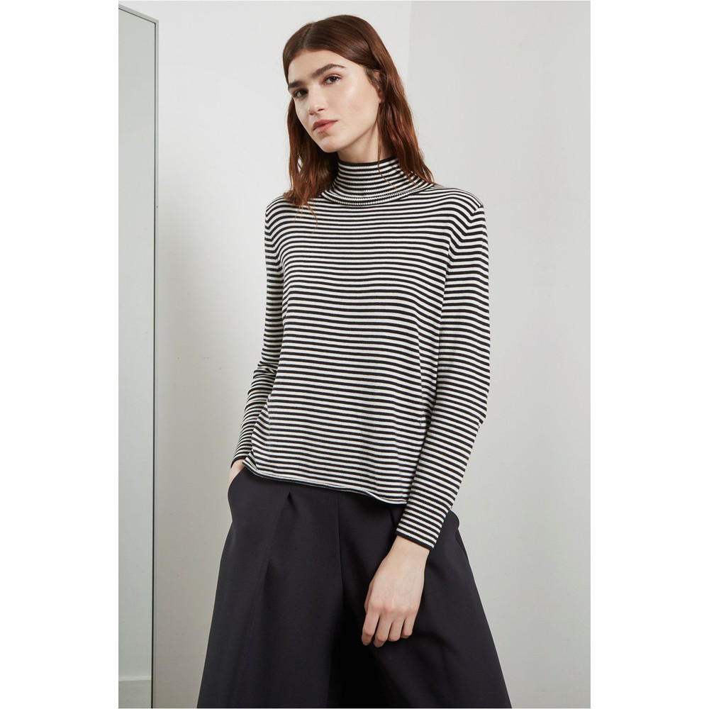 Great Plains Bella Basics Striped Jumper in Black Night