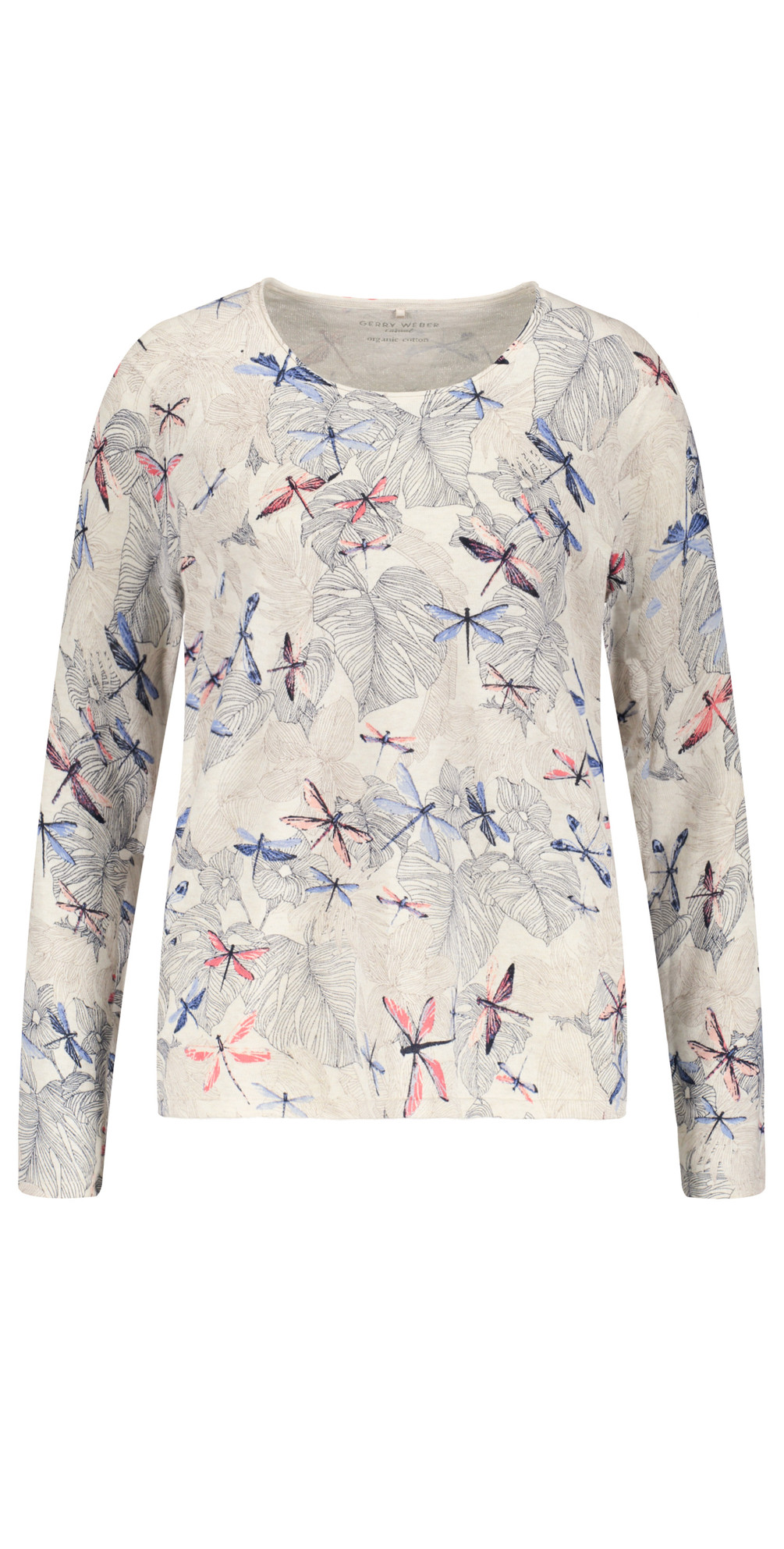 Gerry Weber Yesterday Blooms Dragonfly Print Jumper in Blue/Ecru/White