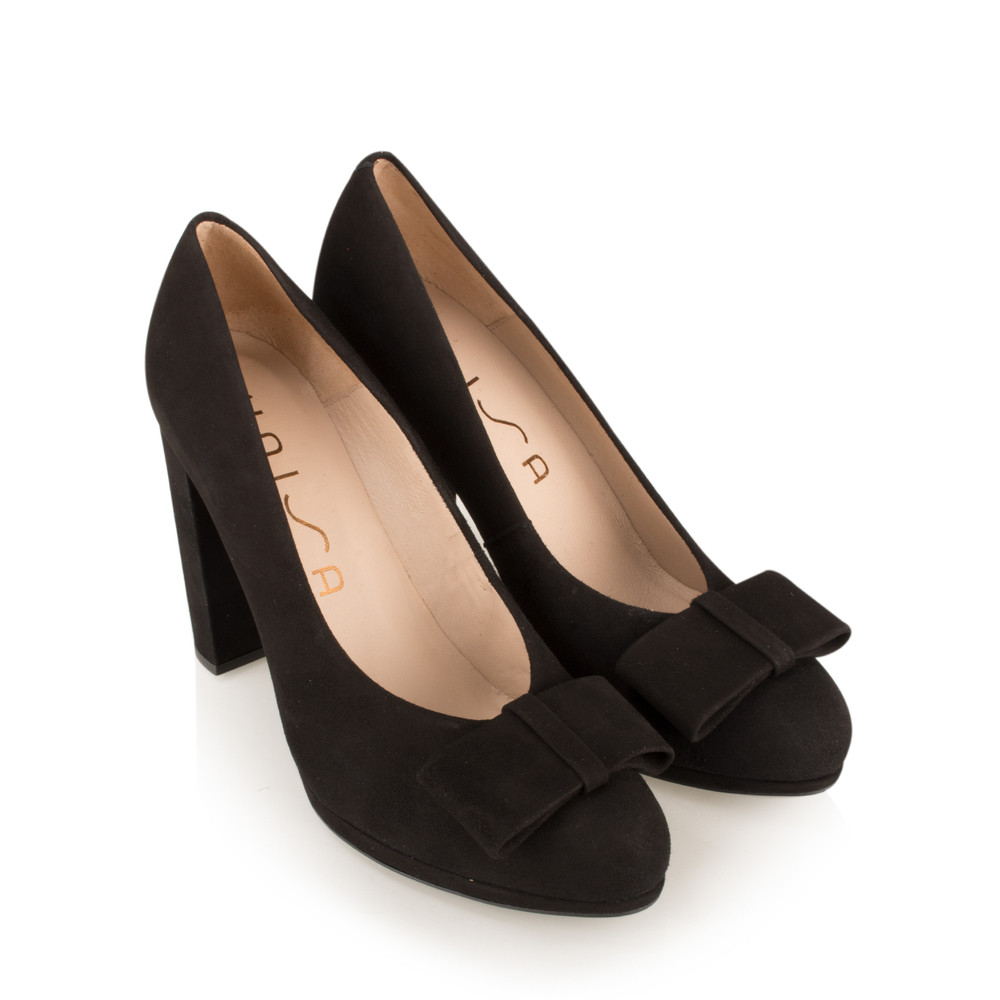 Unisa Shoes Piscis Bow Shoe in Black