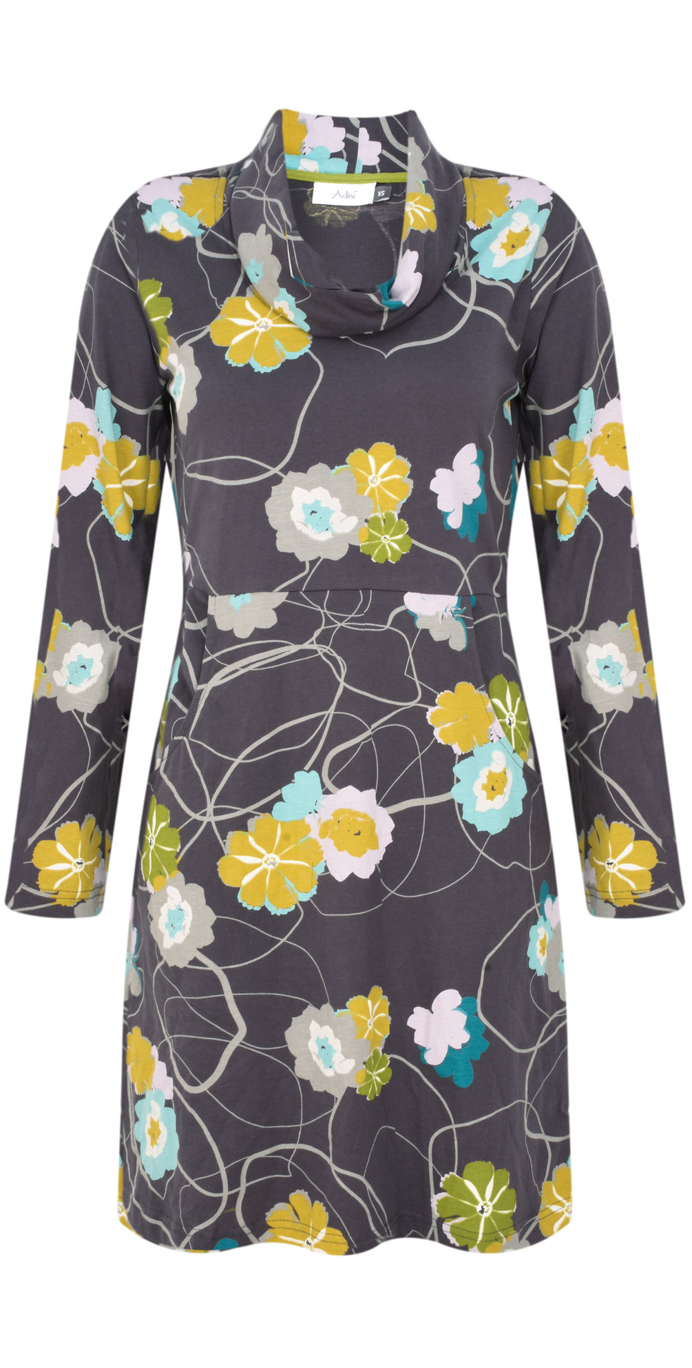 Adini Belleflower Print Heidi Tunic in Scandi Grey