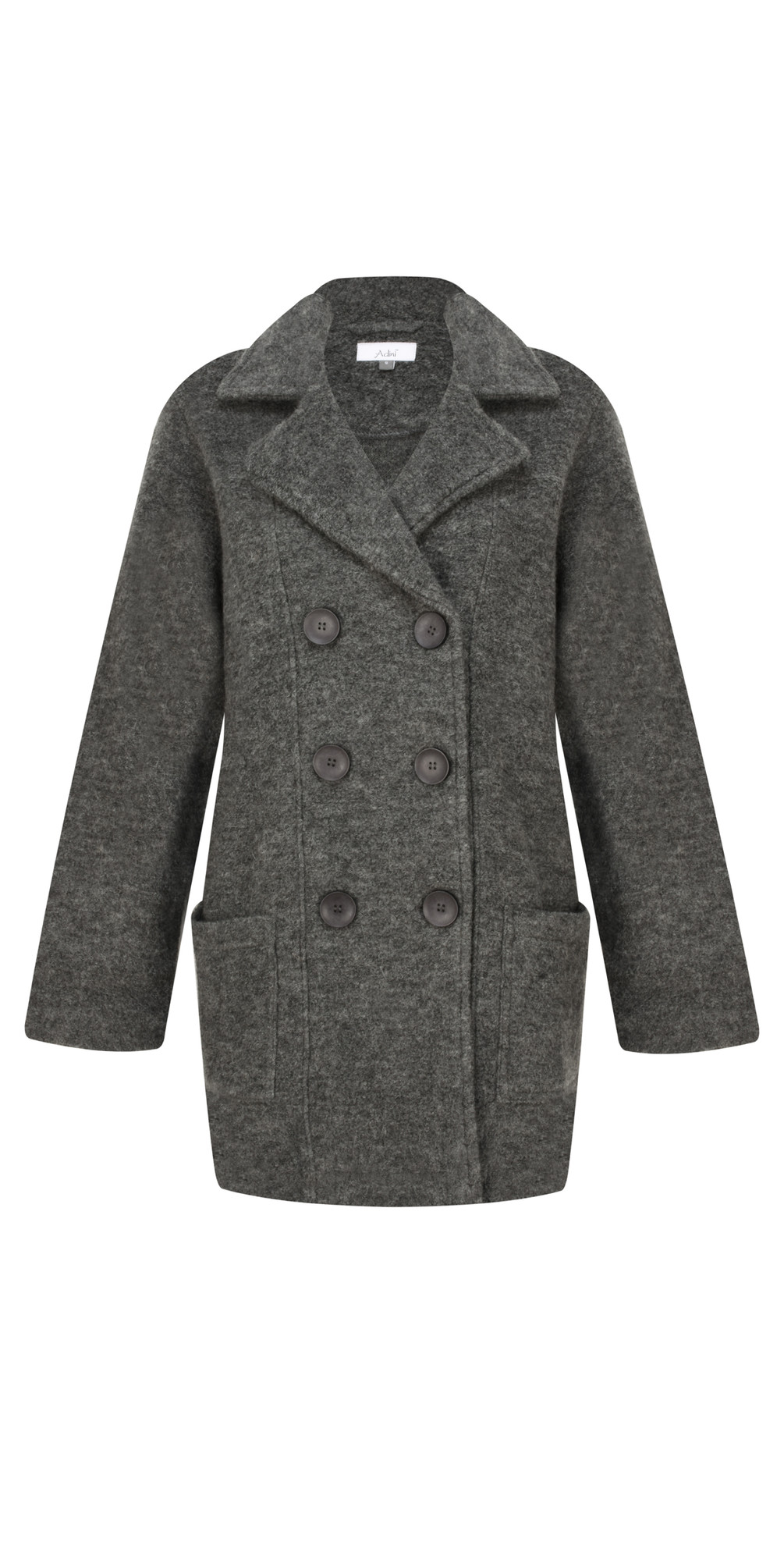 Adini Harvard Knit Cavilleri Jacket in Graphite Grey