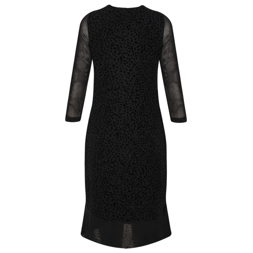 Foil Dotti Dress in Black