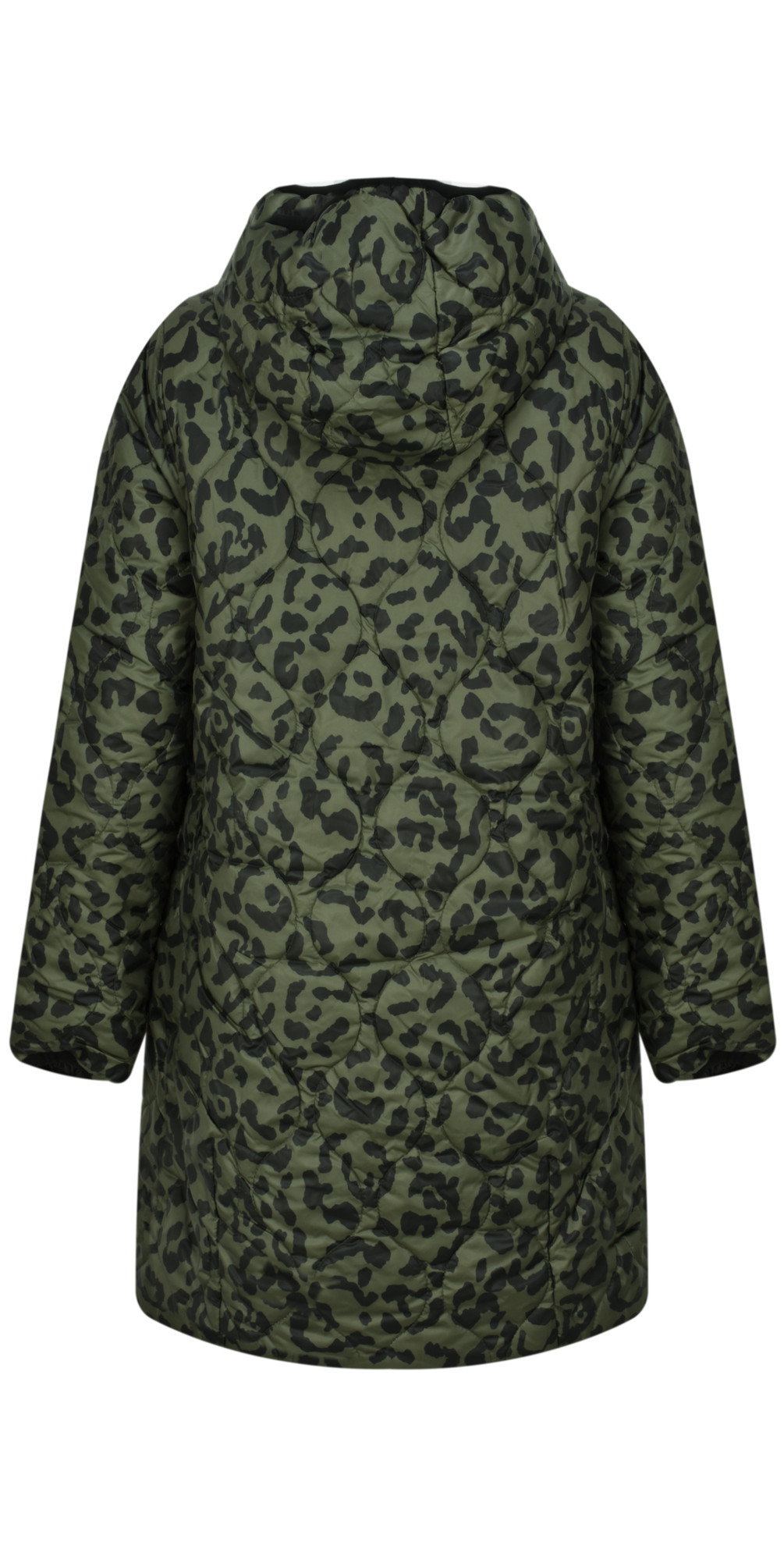RINO AND PELLE Reversible Animal Print Quilted Arizona Coat in Leopard ...