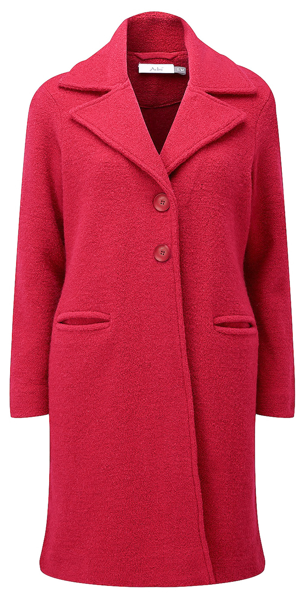 Adini Ferrara Wool Claudia Coat in Cherry