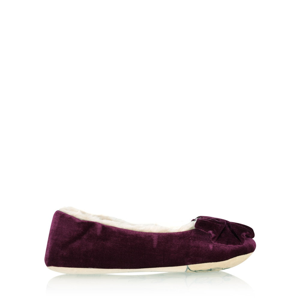 Ruby & Ed Aurora Bow Ballerina Slipper in Magenta