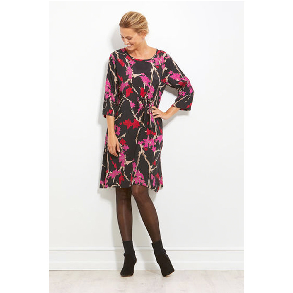 Masai Clothing Nonie Floral Dress in Pink Org