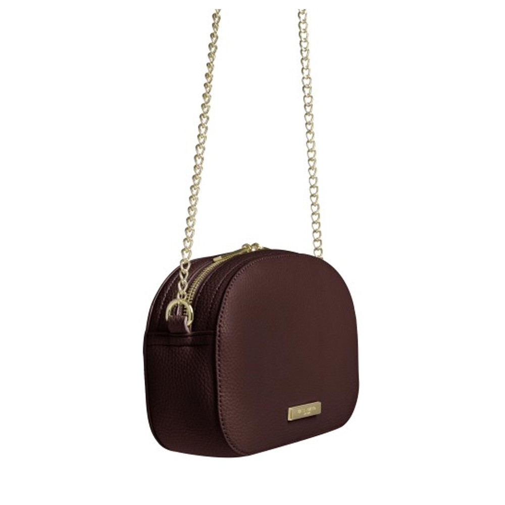 Katie Loxton Half Moon Handbag in Burgundy
