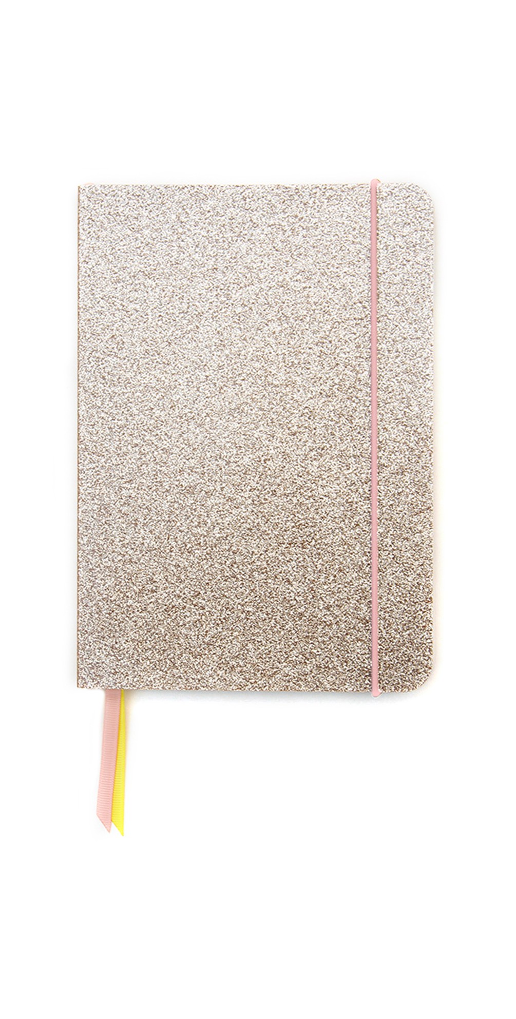 Caroline Gardner Gold Glitter A5 Notebook in Gold
