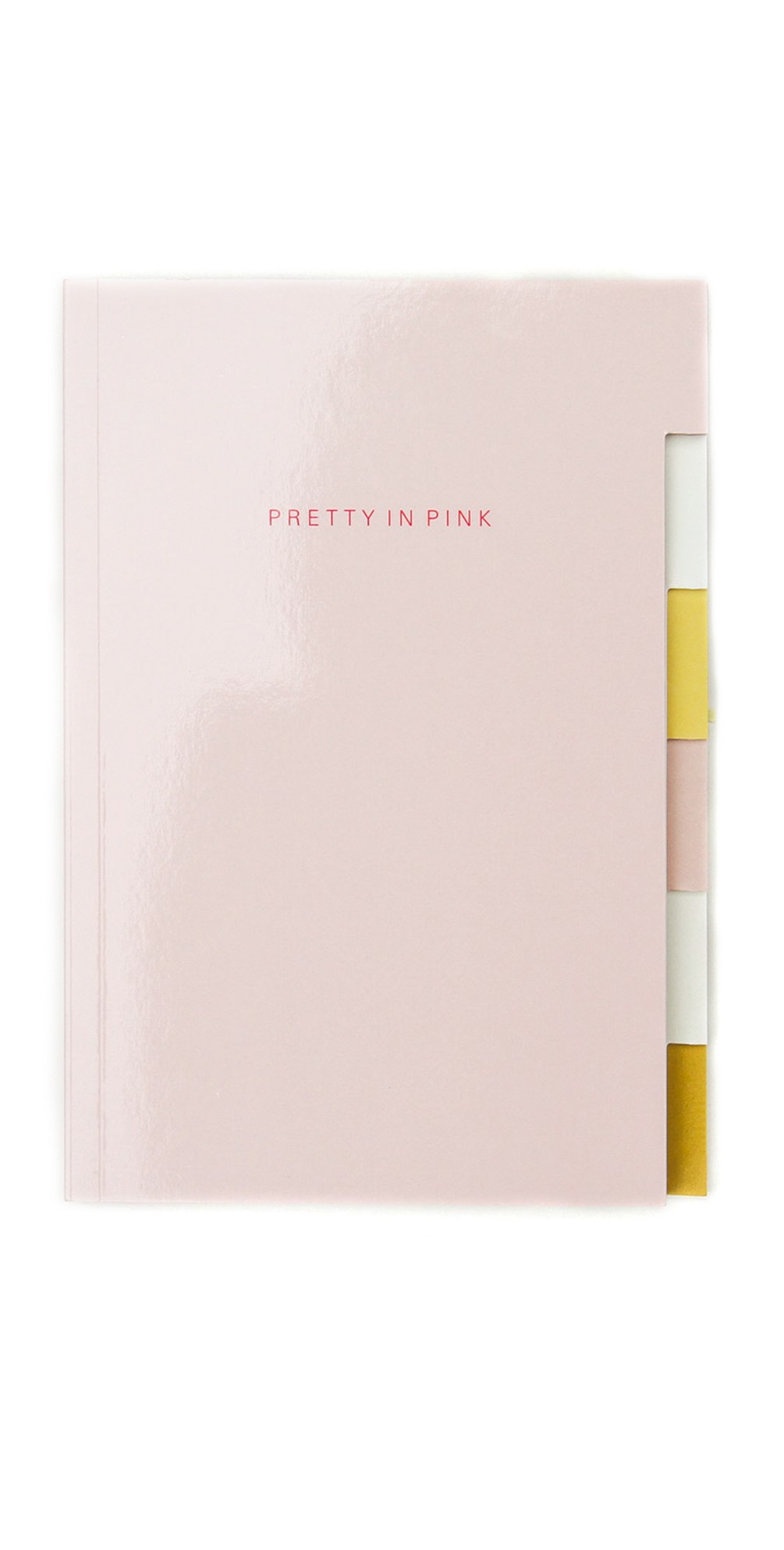 Caroline Gardner Pink Patent Multi Tab Notebook in Pink