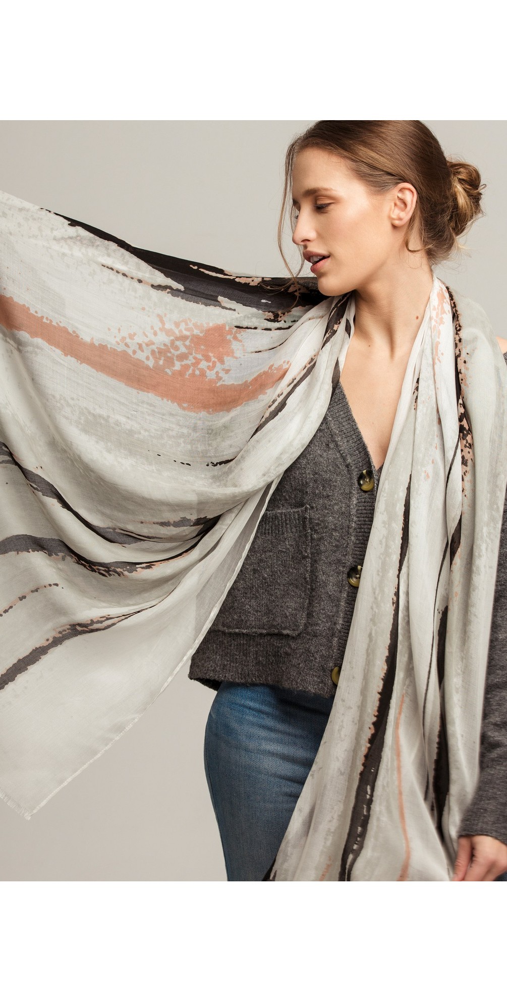 Tutti&Co Groove Scarf in Pink