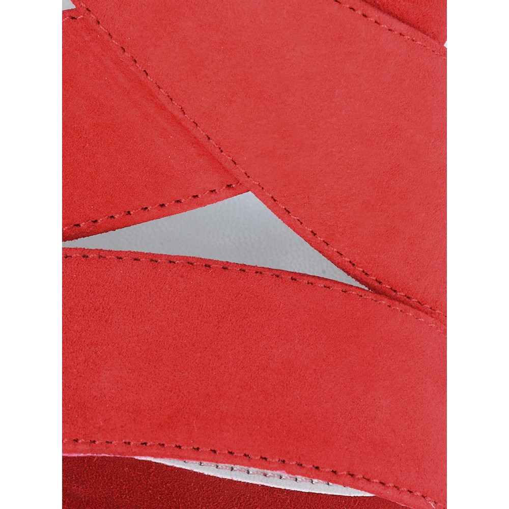 Gemini Label Shoes Valkyrie Sandal in Red