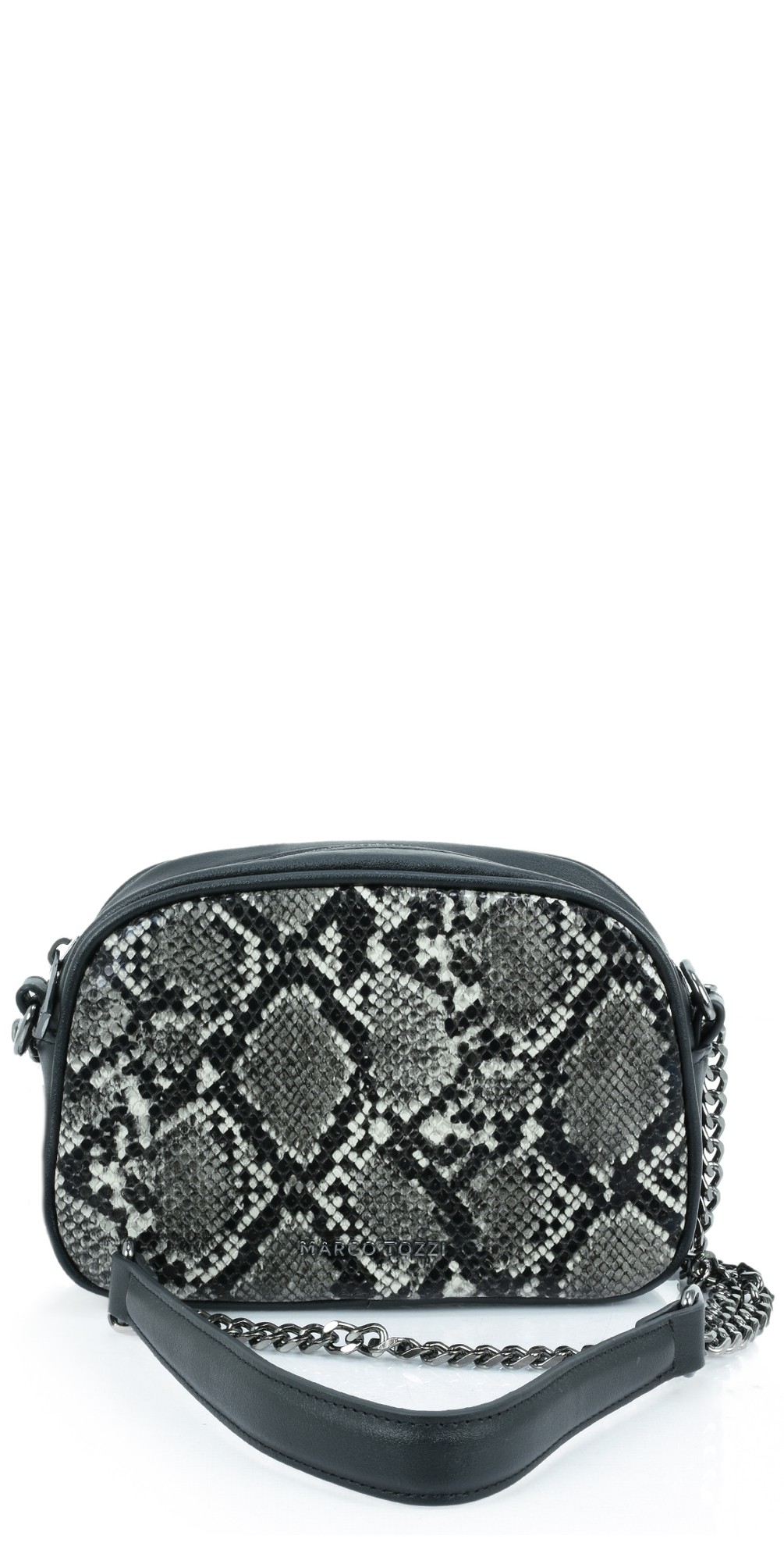 Marco Tozzi Twentyseven Camera Snake Print Bag in Black Combi
