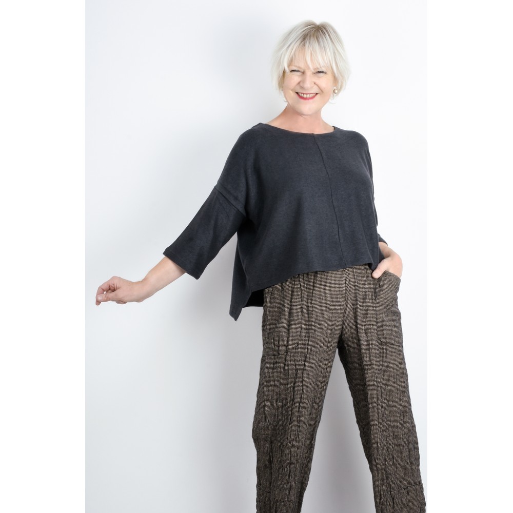 Thing Oversized Boxy Top in Anthracite