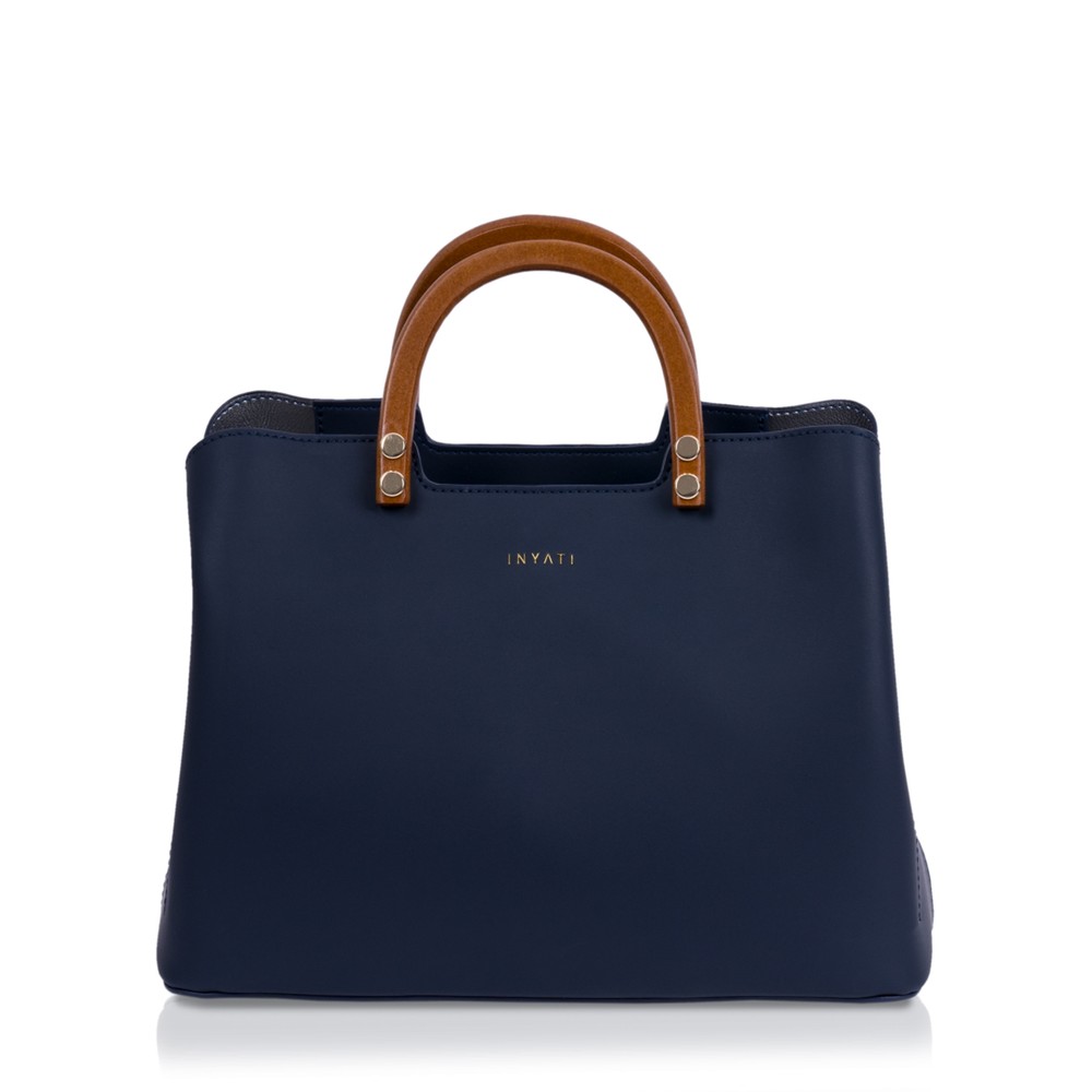 Inyati Inita Top Handle Bag in Midnight Blue