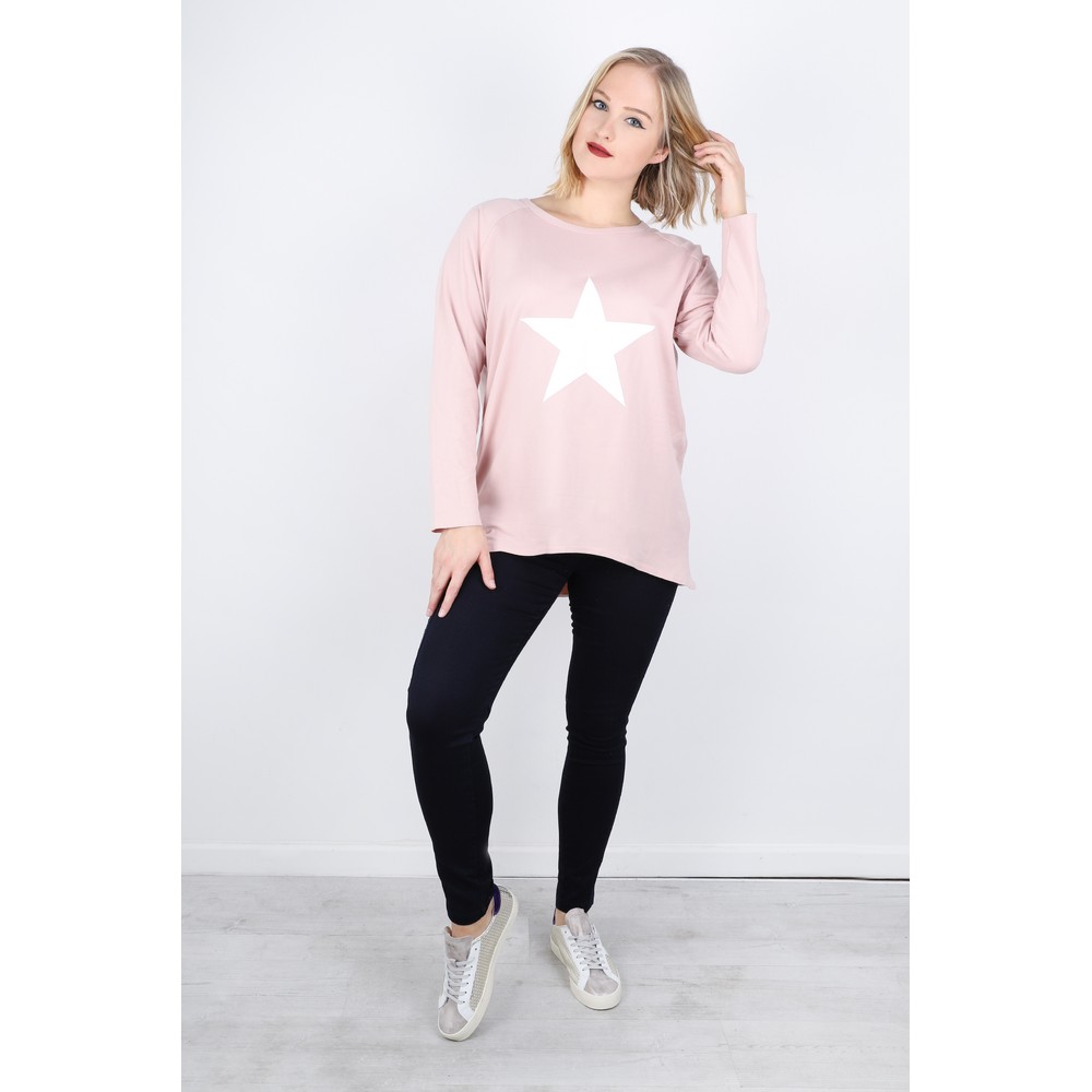 Chalk Robyn Star Top in Pink / White