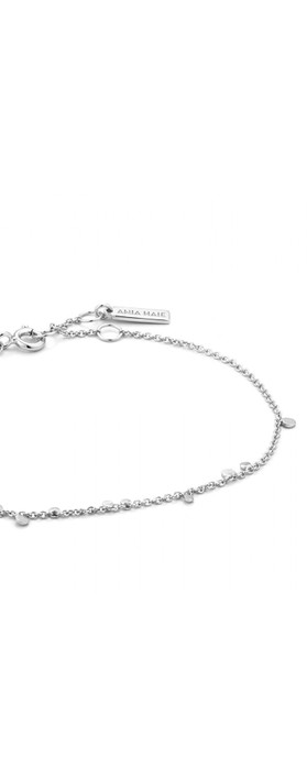 Ania Haie Geometry Mixed Discs Bracelet in Silver