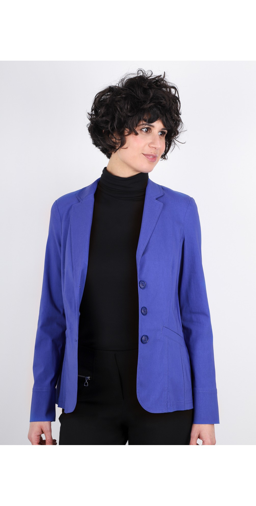 Robell Emilia Fitted Jacket in Royal Blue 67