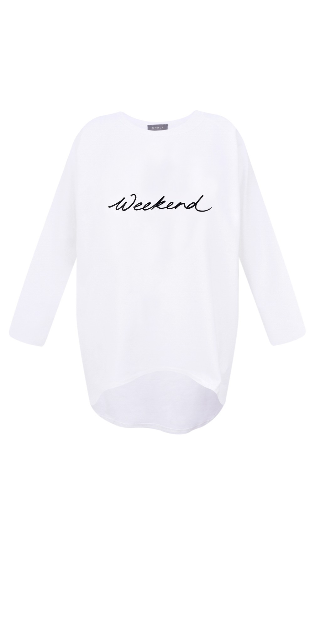 Chalk Robyn Weekend Top in White / Black