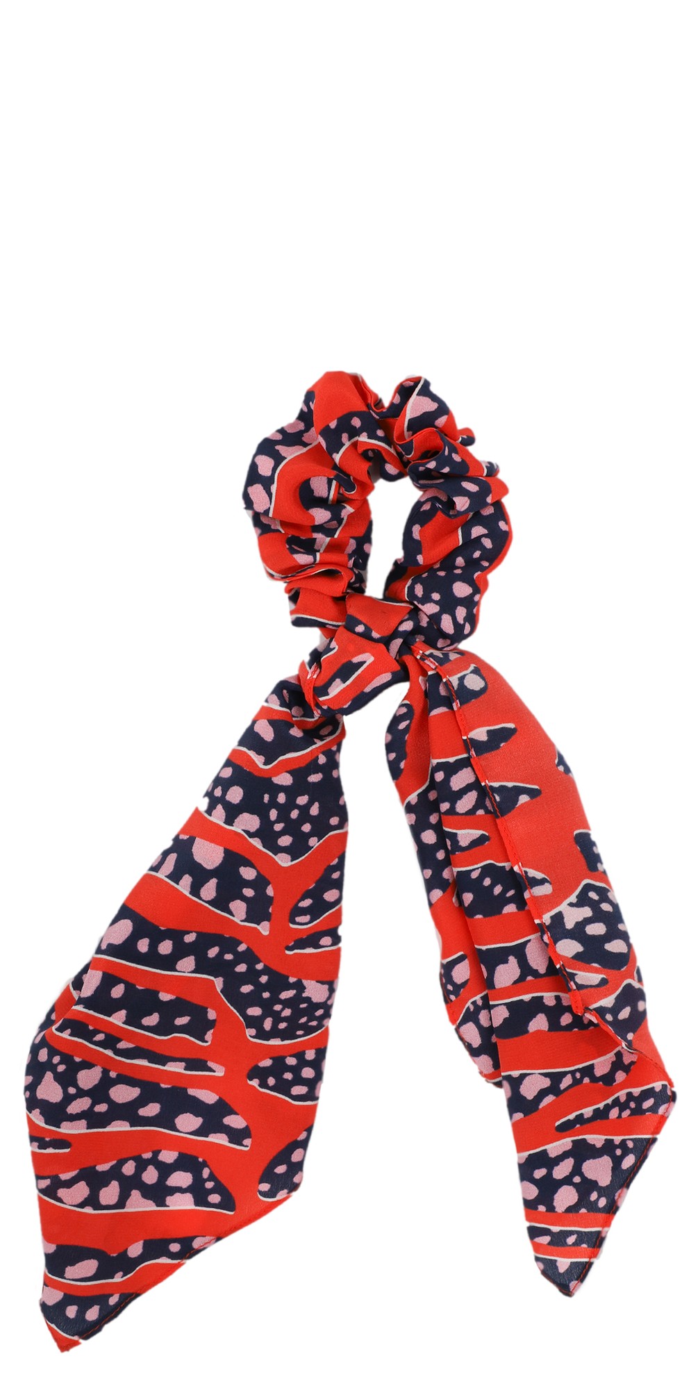 Mercy Delta Printed Scrunchie in Tiger Shark Wild