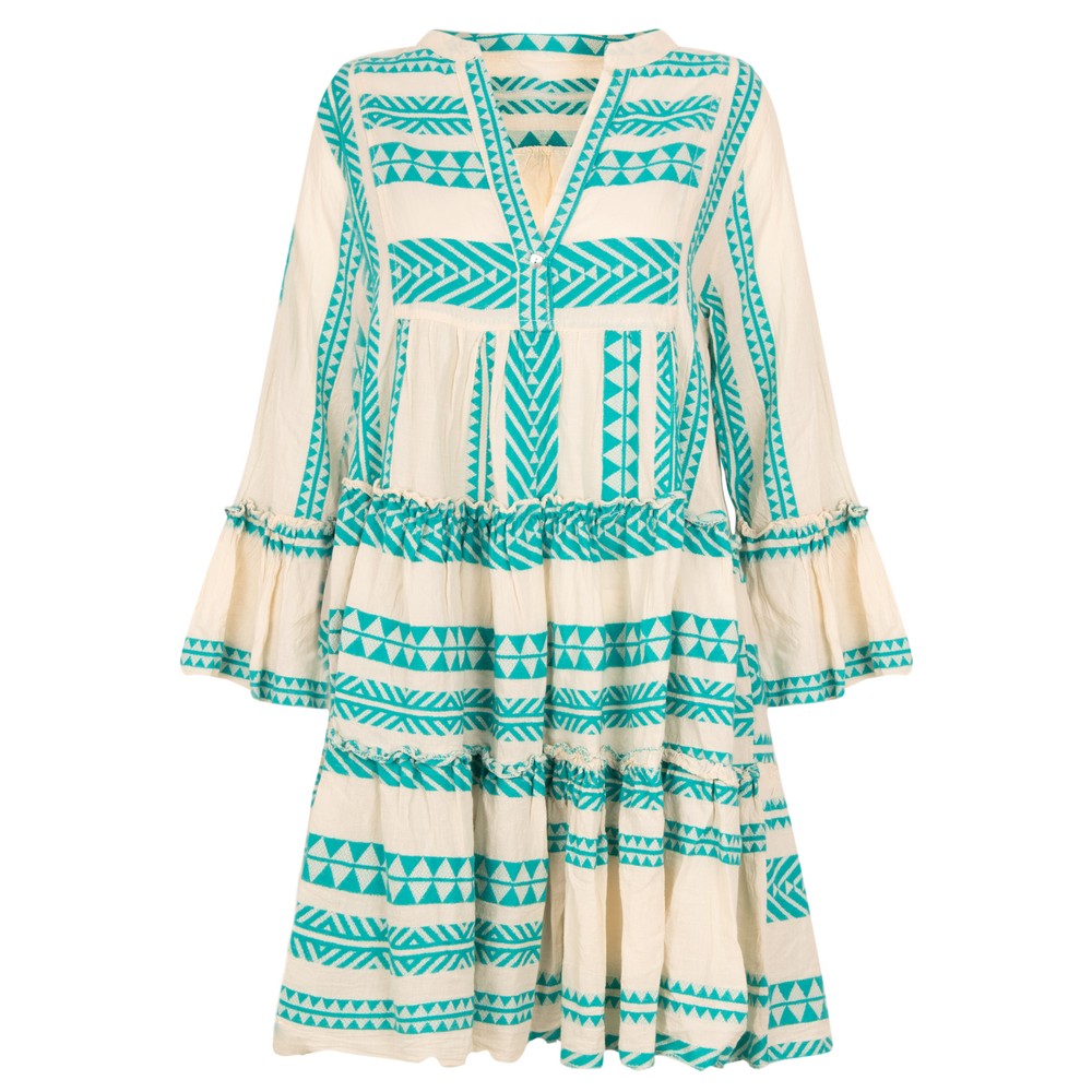 TOC Ella Greek Style Tunic Dress in Teal
