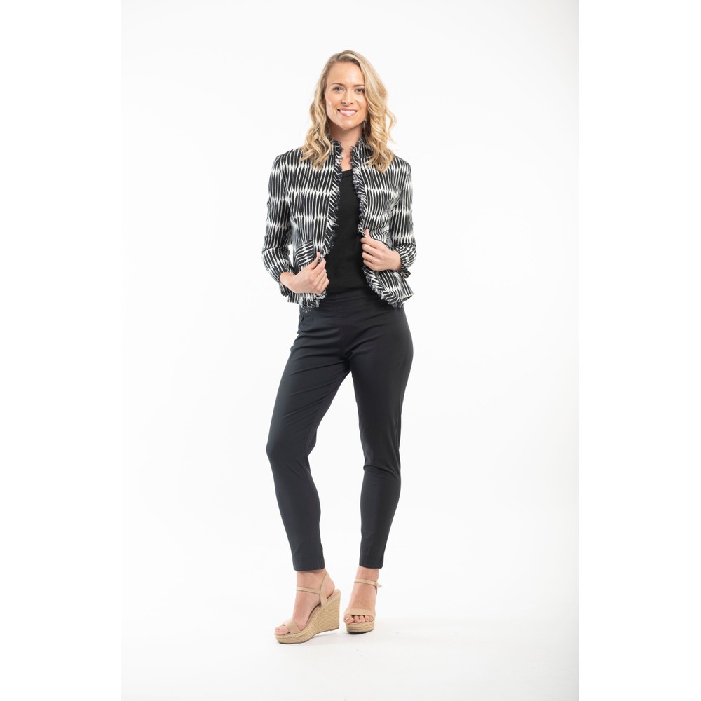 Orientique Rhodes Jacket in Black / White