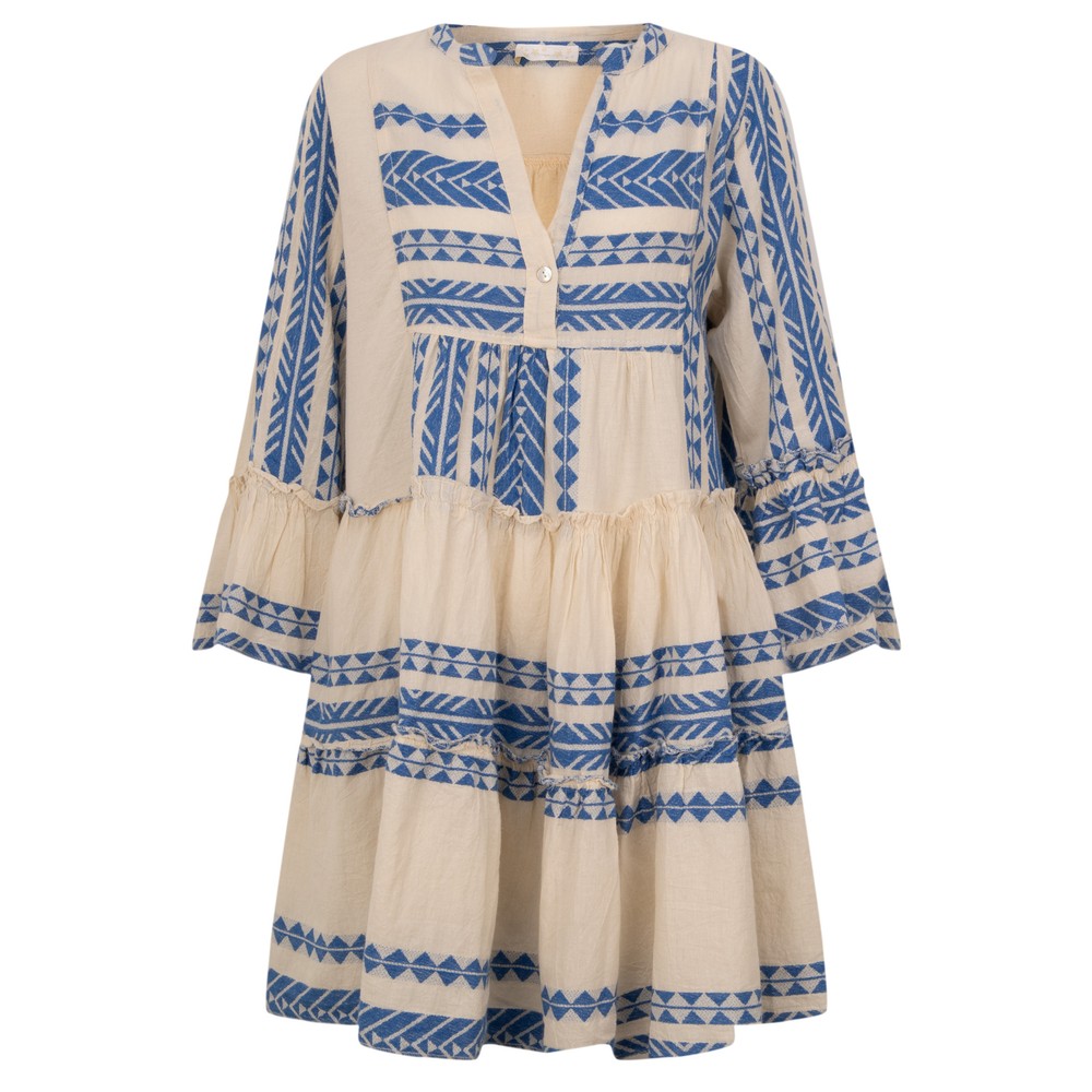 TOC Ella Greek Style Tunic Dress in Royal Blue