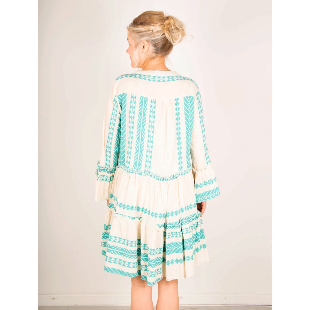 TOC Ella Greek Style Tunic Dress in Teal