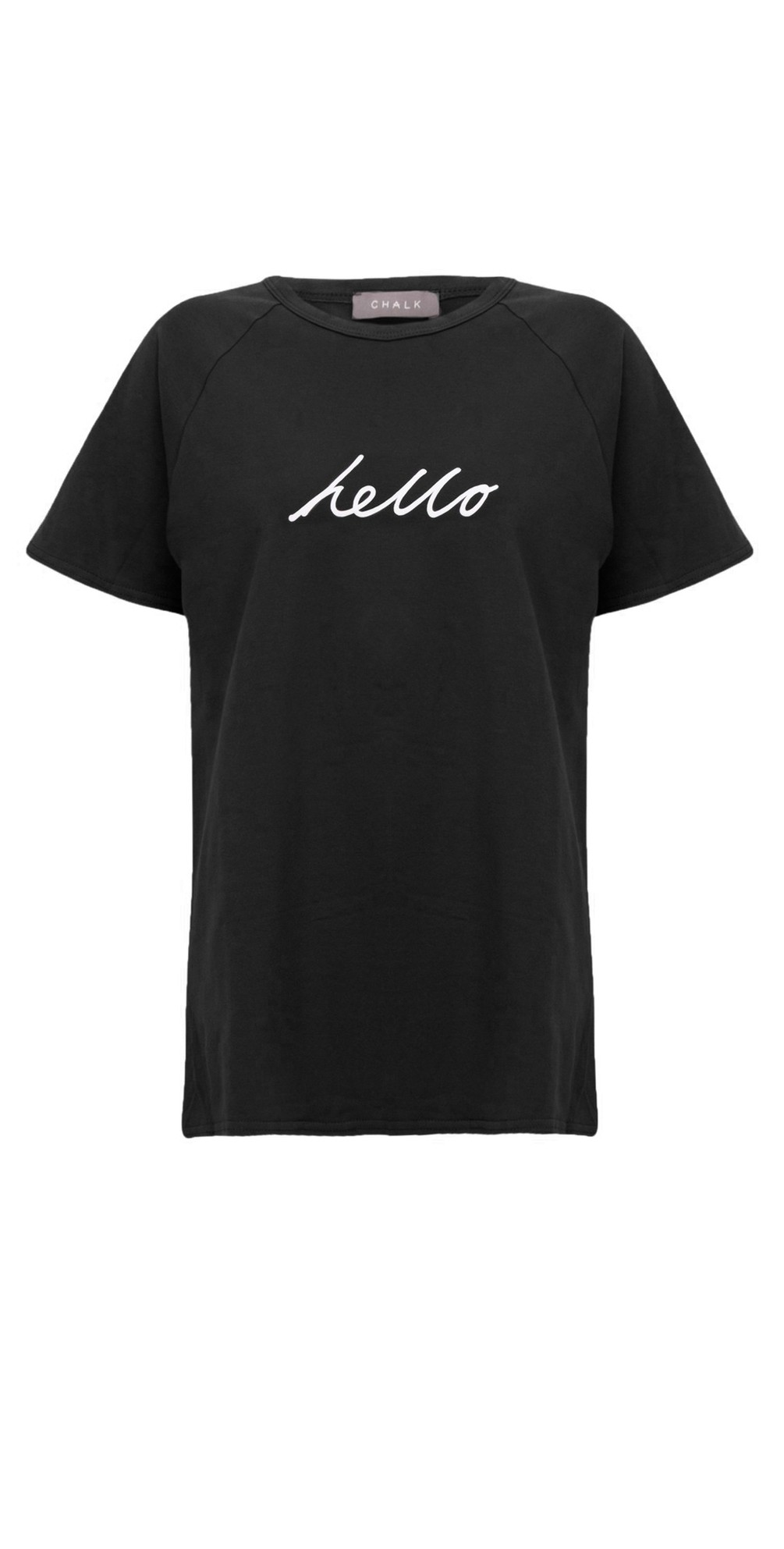 Chalk Darcey Hello Top in Black / White