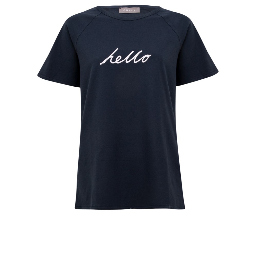 Chalk Darcey Hello Top in Navy