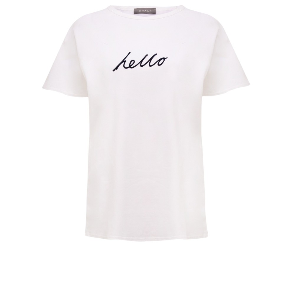 Chalk Darcey Hello Top in Off White